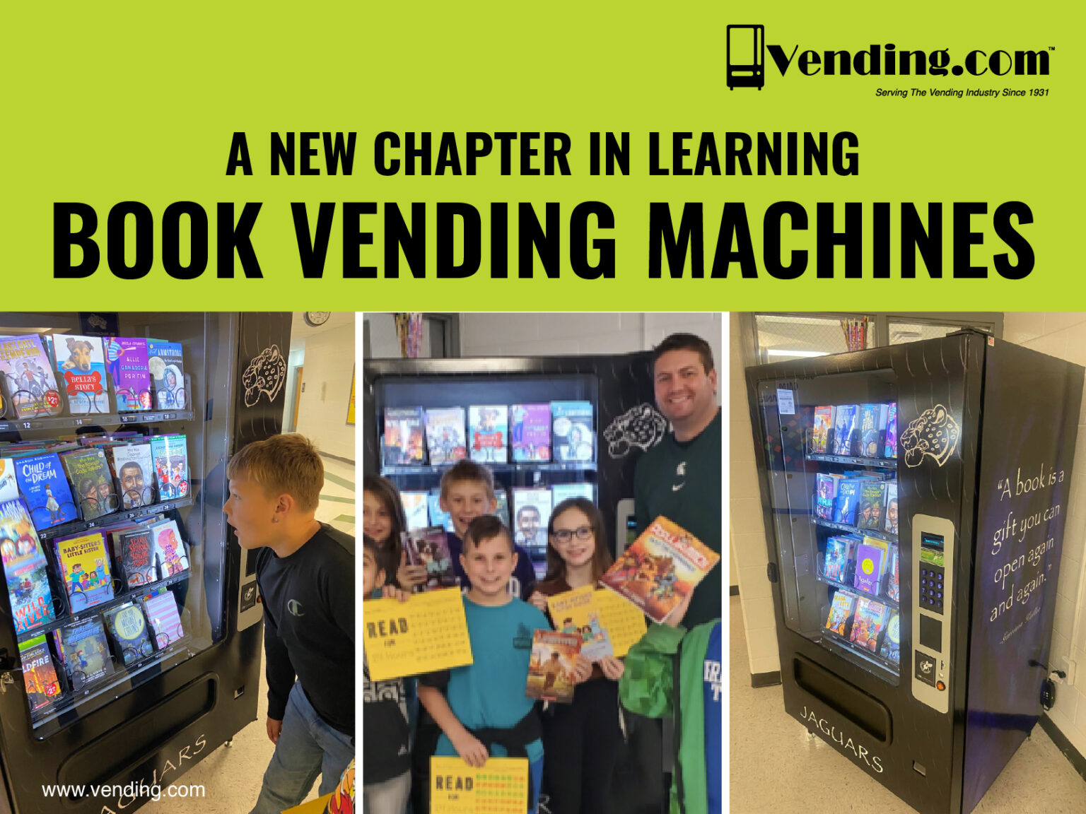 A New Chapter in Learning: Book Vending Machines - Vending.com